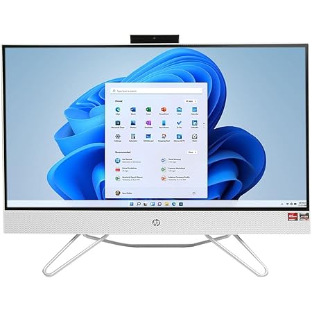 Amazon.com: HP 24-cb1217c All-in-One Computer - AMD Ryzen 3 5425U Quad ...