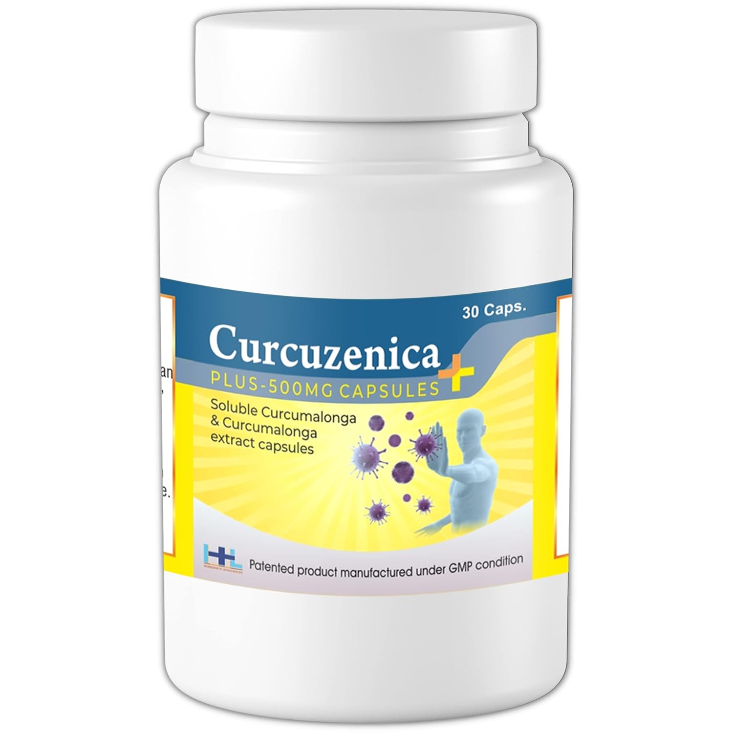 Curcuzenica Plus 500mg Capsules - Organic & Soluble Nano-Curcumin ...