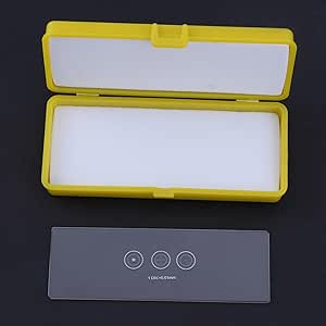 0.1-0.01mm Optical Glass Microscopes Calibration Slide Reticle Ruler ...