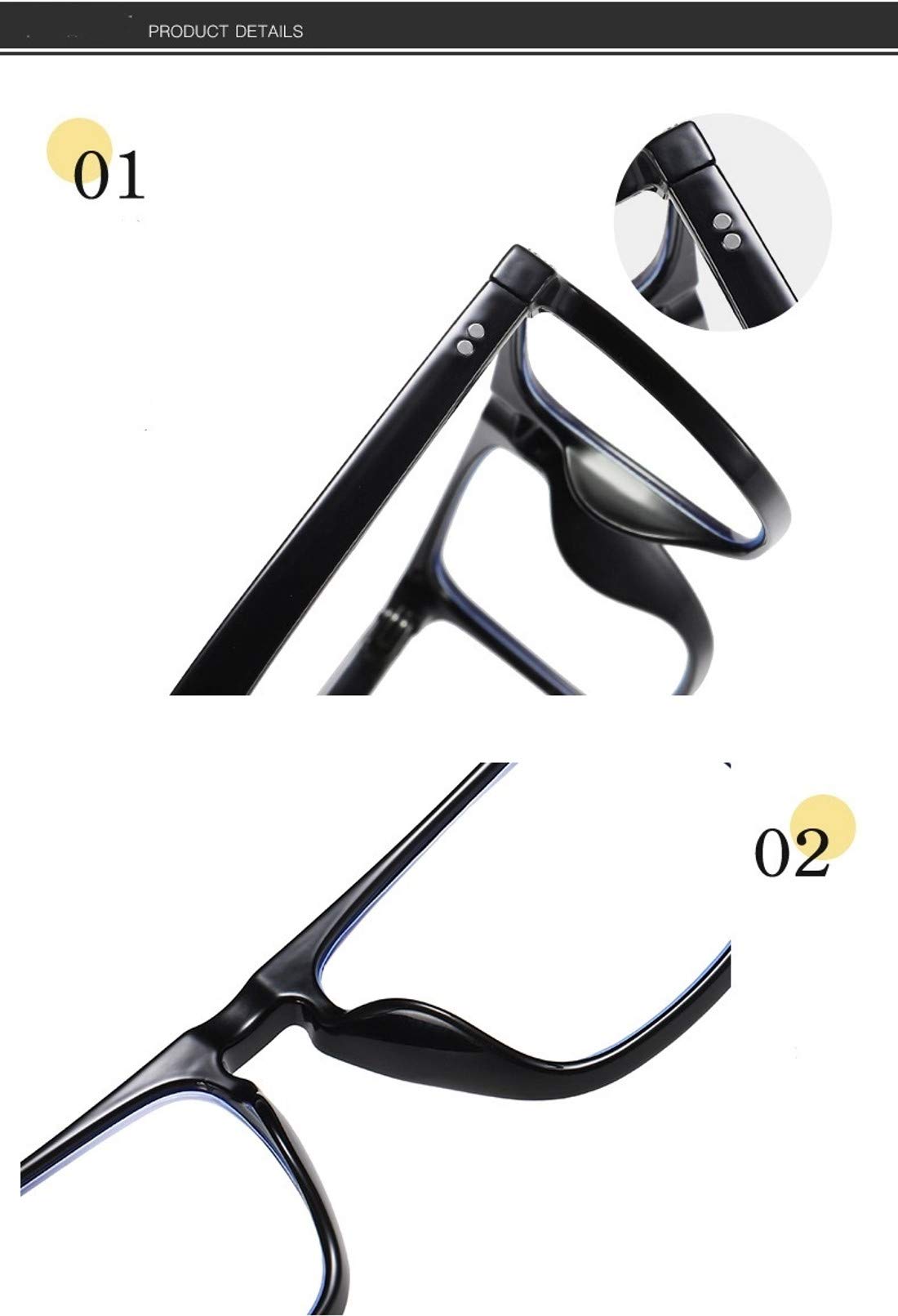 Buy elegante Blue Light Blocking Blue Cut anti-glare Square Eyeglasses ...