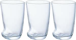Amazon.com: ADERIA B-2262 Glass, Cup, Tumbler, Socks Glass, M, 10.1 fl oz (300 ml), Set of 3 ...