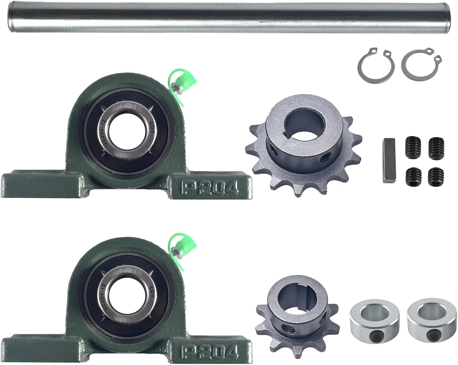 Amazon.com: FUWTLP Silver Galvanized Jackshaft Go Kart Minibike ...