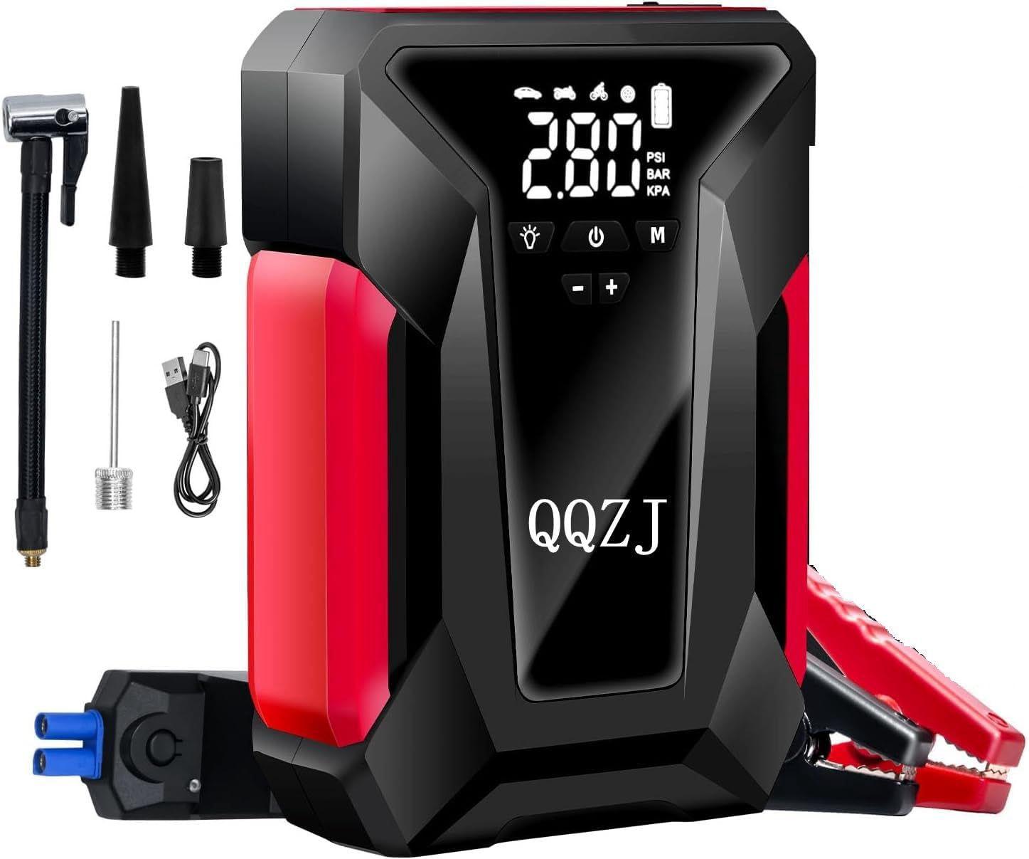 Amazon.com: Portable Car Jump Starter with Air Compressor, ACEZUK ...