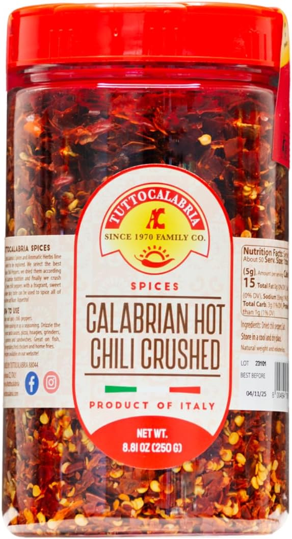 Amazon.com : L'Oro Del Sud 100% Certified Dry Calabrian Chili Red ...