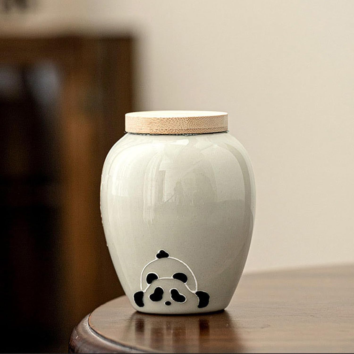 Amazon.com: Small Urns for Human Ashes Pet Ashes,Cute Panda Ceramic ...