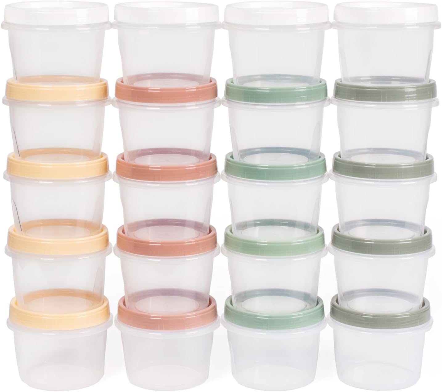 Amazon.com: Annaklin Screw Top Containers for Food 16 Oz, 20 Pack, 2 ...