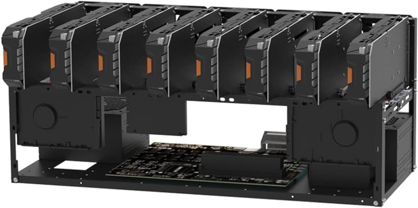 Amazon.com: Heightened 8 GPU Open Air PC Frame, Support Water Cooling ...