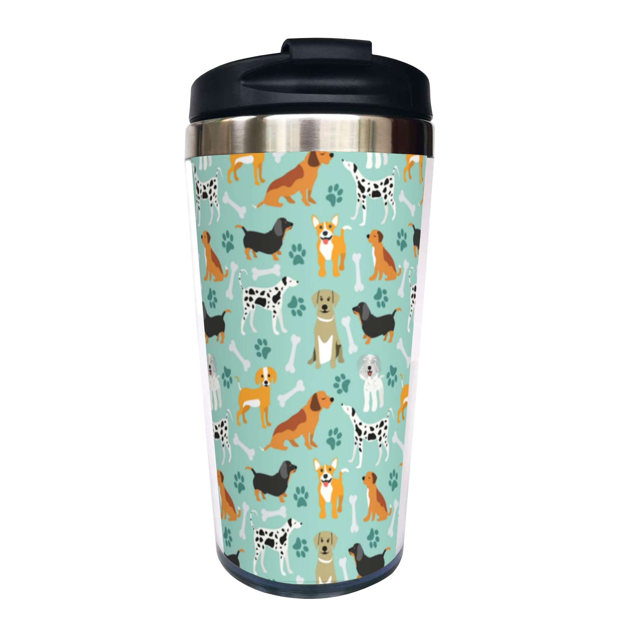 Amazon.com: Fenmshairy Puppy Dog Paw Travel Coffee Mug for Dog Lover ...