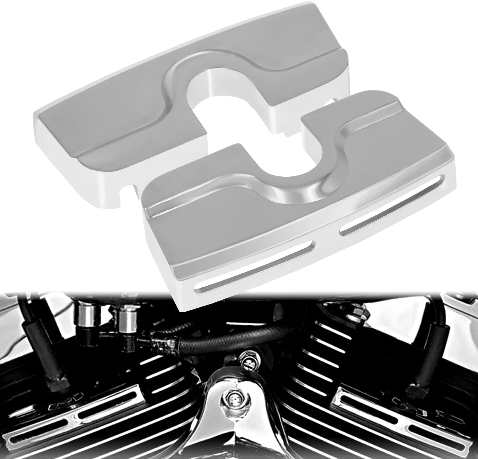 Amazon.com: HCmotorku Chrome Spark Plug Head Bolt Covers Fit for Harley ...