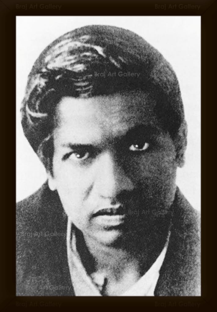 Braj Art Gallery Srinivasa Ramanujan Mathematician B&W Real Portrait ...