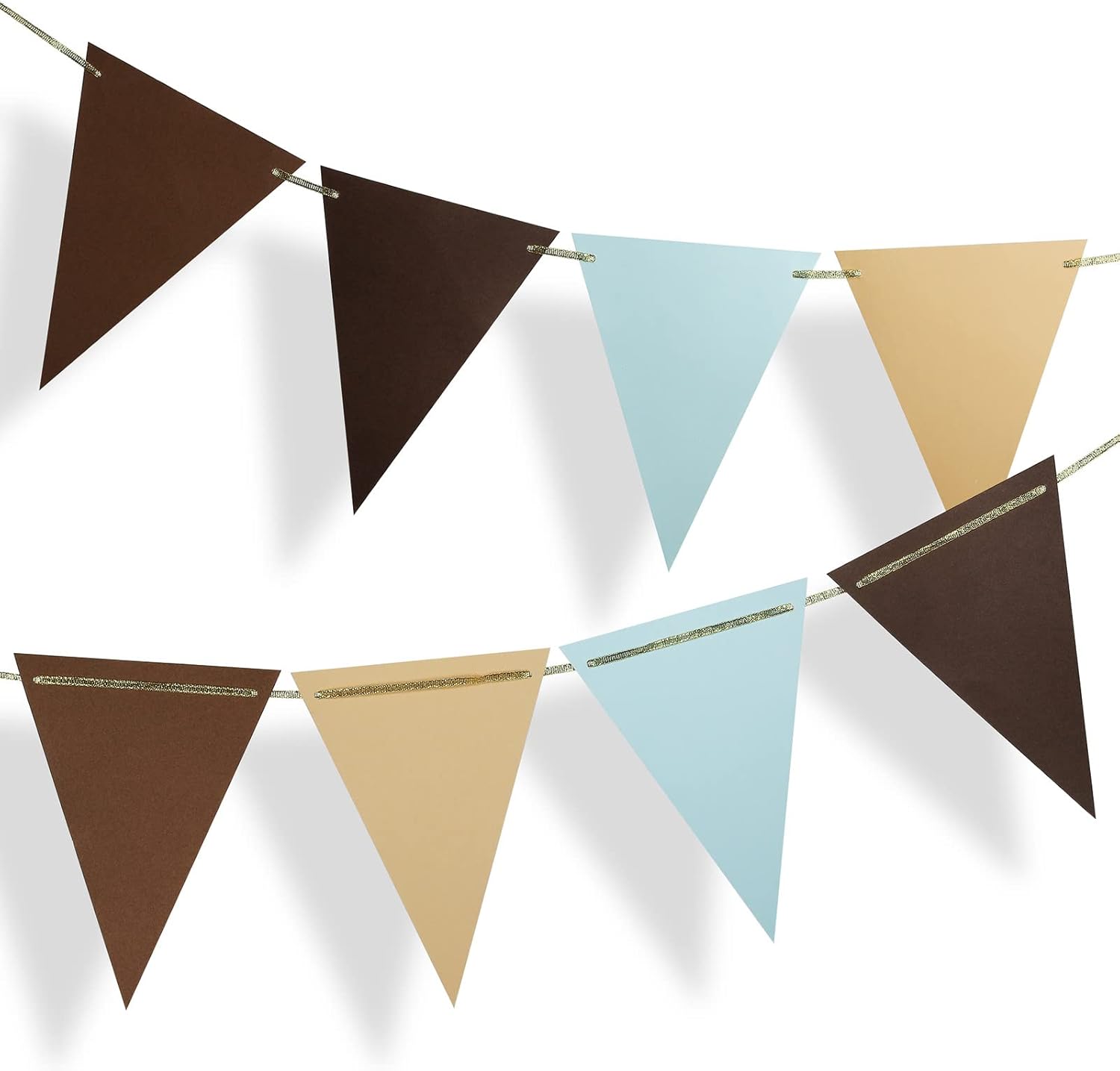 Amazon.com: Fonder Mols Paper Pennant Banner Triangle Flags Bunting ...
