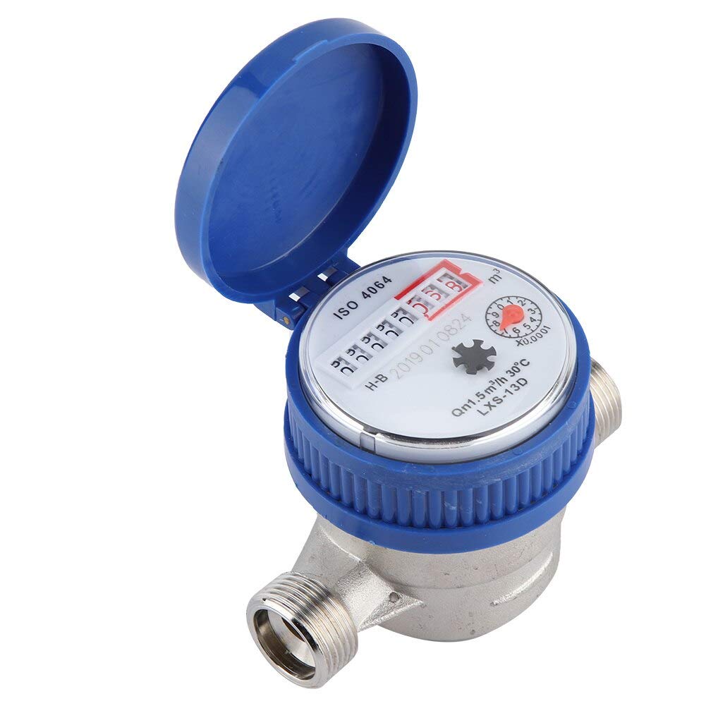 Flowmeter Water Meter Copper 1.5m3/h Mechanical Water Meter 15mm 1/2 ...