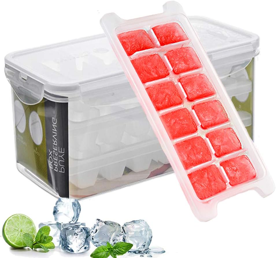 Amazon.com: Ice Cube Bin Bucket Trays - Ice Holder, Container, Storage ...