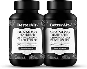 Amazon.com: Better Alt Sea Moss Capsules Pack of 2 with Black Seed Oil ...
