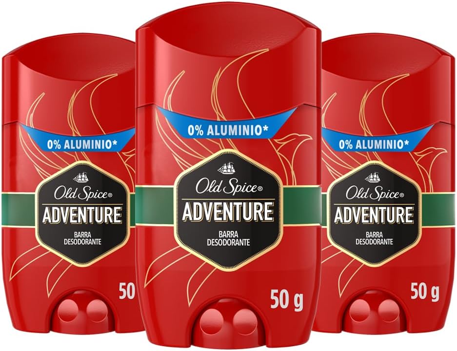 Barra Desodorante Old Spice Adventure 3 Unidades de 50 g c/u : Amazon ...