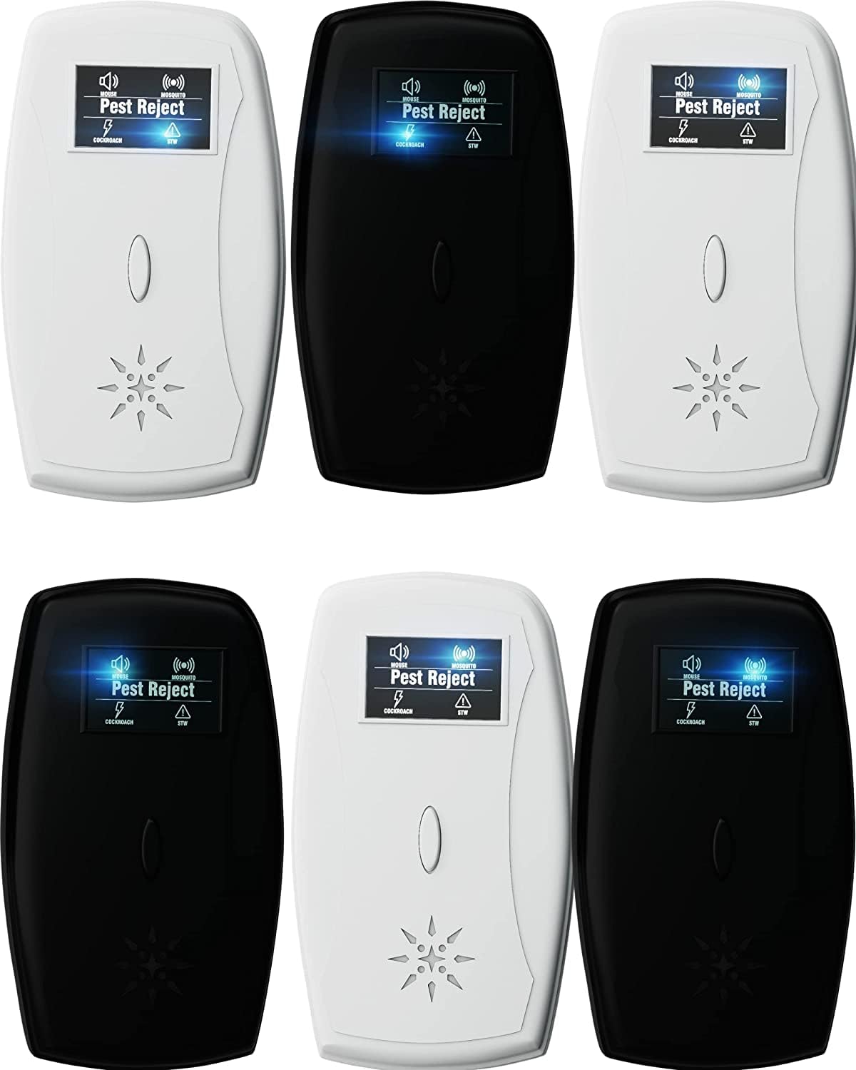 Amazon.com: New 2022 6-Pack Effective Ultrasonic Pest Repeller - Wall ...