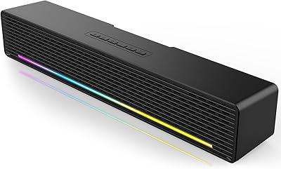 Amazon.com: Computer Speakers, 24W Bluetooth Computer Soundbar, 3.5mm ...