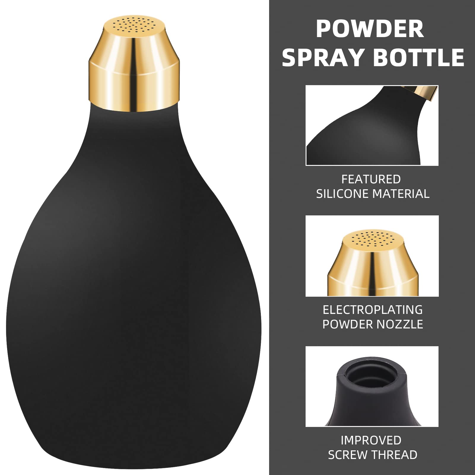 Snapklik.com : ZIBARBER Powder Spray Bottle Empty Powder Spray Bottle ...