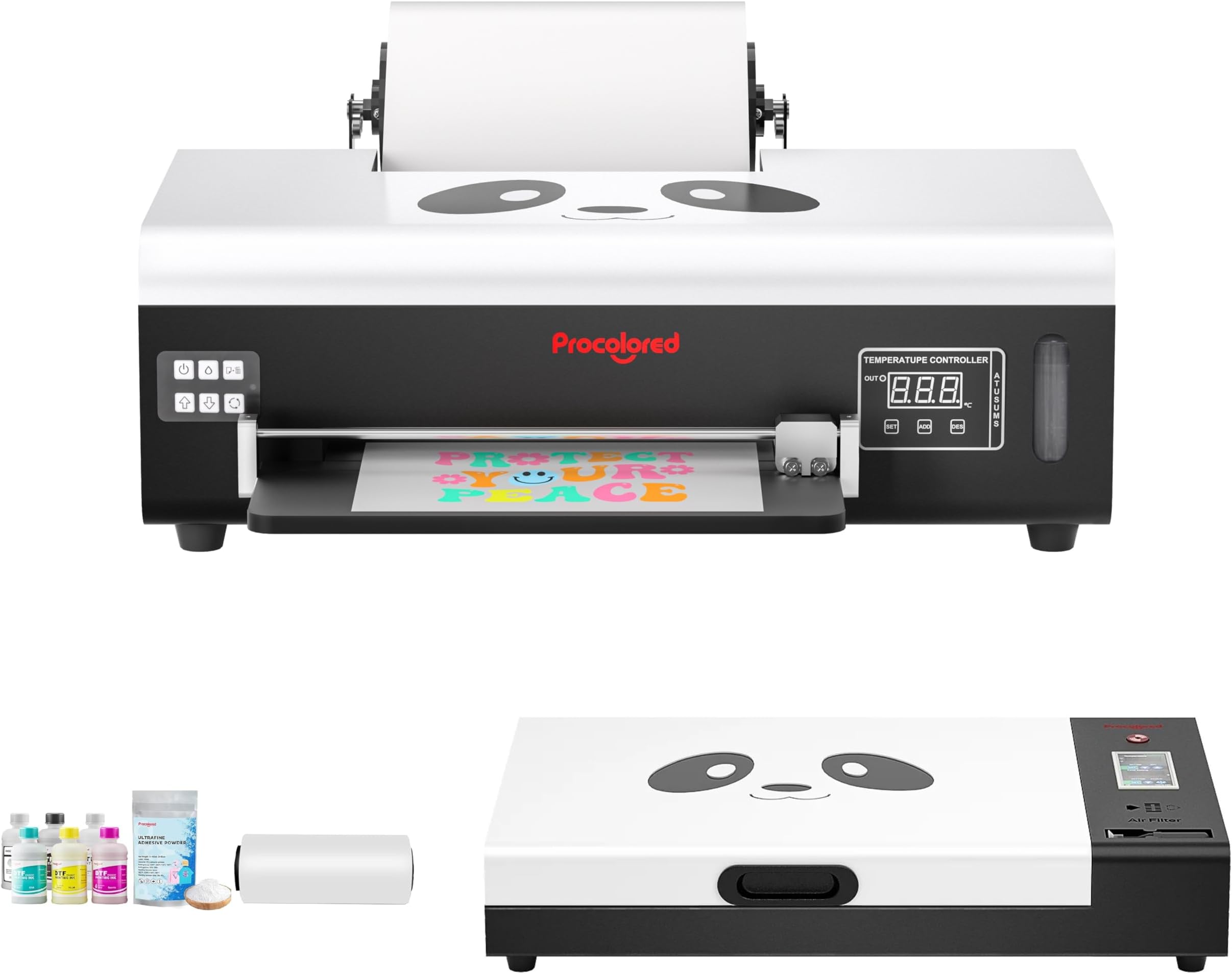Amazon.com: Procolored F8 A4 GEN-2 DTF Transfer Printer L800 Panda ...