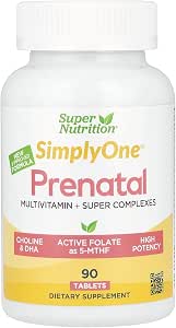 Amazon.com: SuperNutrition Simply One®, Prenatal Multivitamin with ...