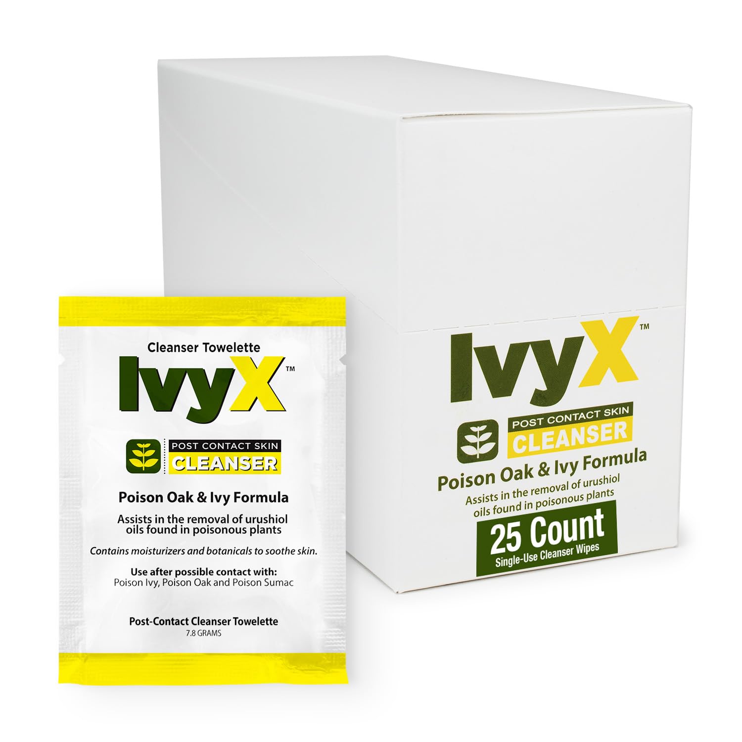 Amazon.com : CoreTex Ivy X Post-Contact Poison Ivy Wipes - Pack of 25 ...