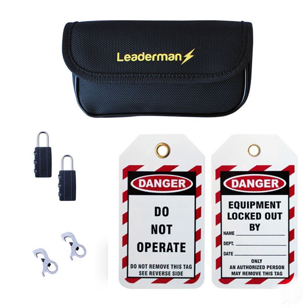 Leaderman MCB RCD Lockout/Lock Off Kit For Consumer Unit/Lockout ...