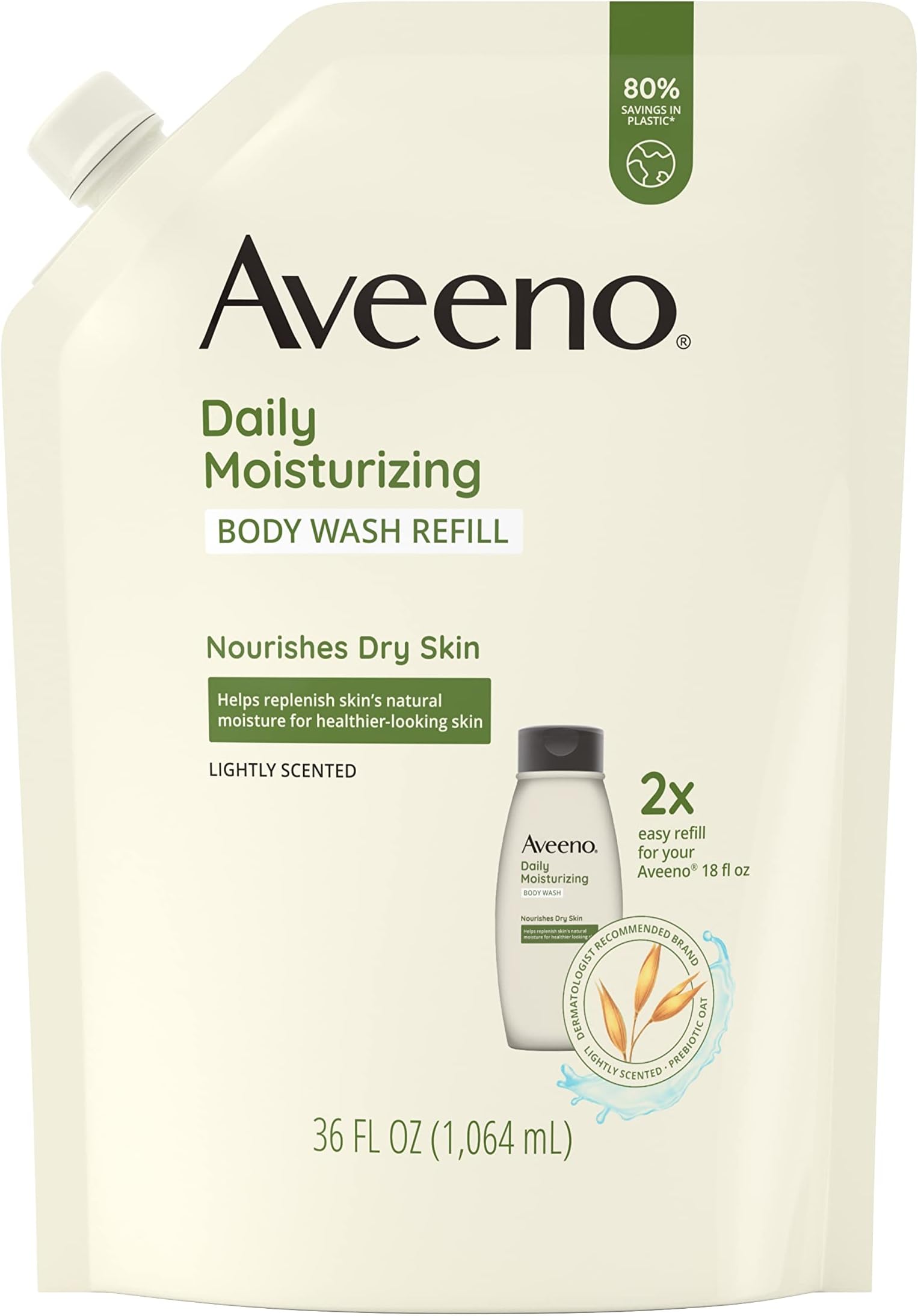 Amazon.com: Aveeno Daily Moisturizing Body Wash, Body Wash for Dry Skin ...