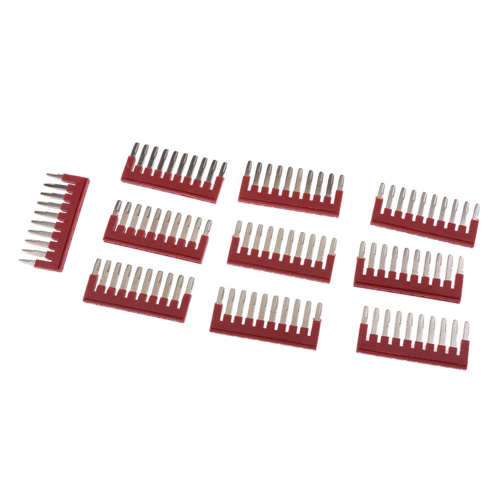 Phenovo 10 X Press-Fit Ground Jumpers,DIN Rail Mounted Terminal Blocks ...