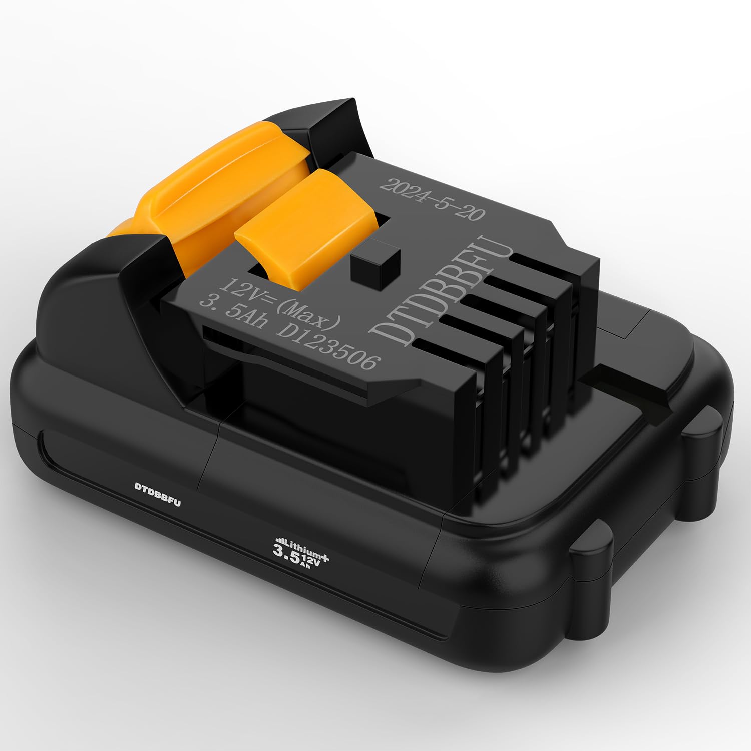 Amazon.com: DTDBBFU DCB120 3.5Ah 12Volt Lithium Ion Battery Replacement ...