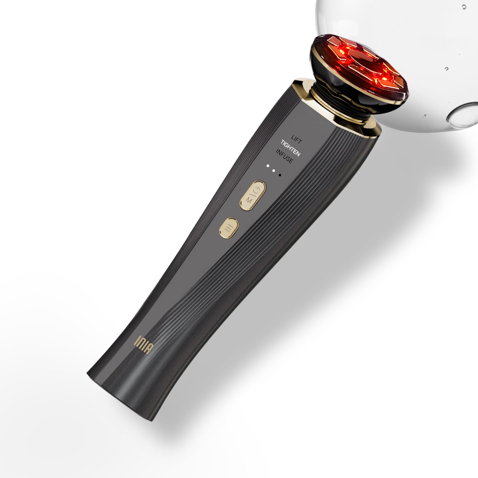 Snapklik.com : Microcurrent Facial Device, 3-in-1 Facial Massager - Red ...