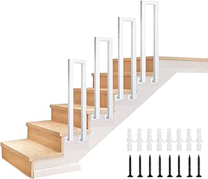 Handrails for Outdoor Steps, Fit 1 Step Outdoor Stair Railing, Wrought ...