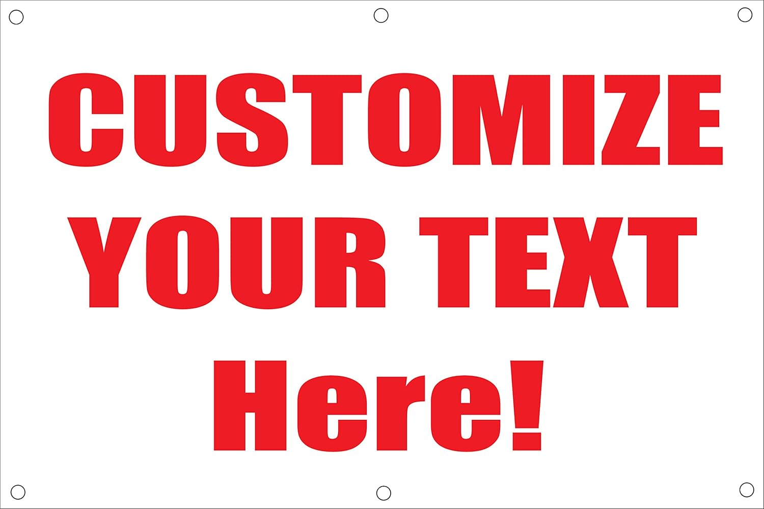 Amazon.com: Custom Text Vinyl Banners and Signs Customize Text ...