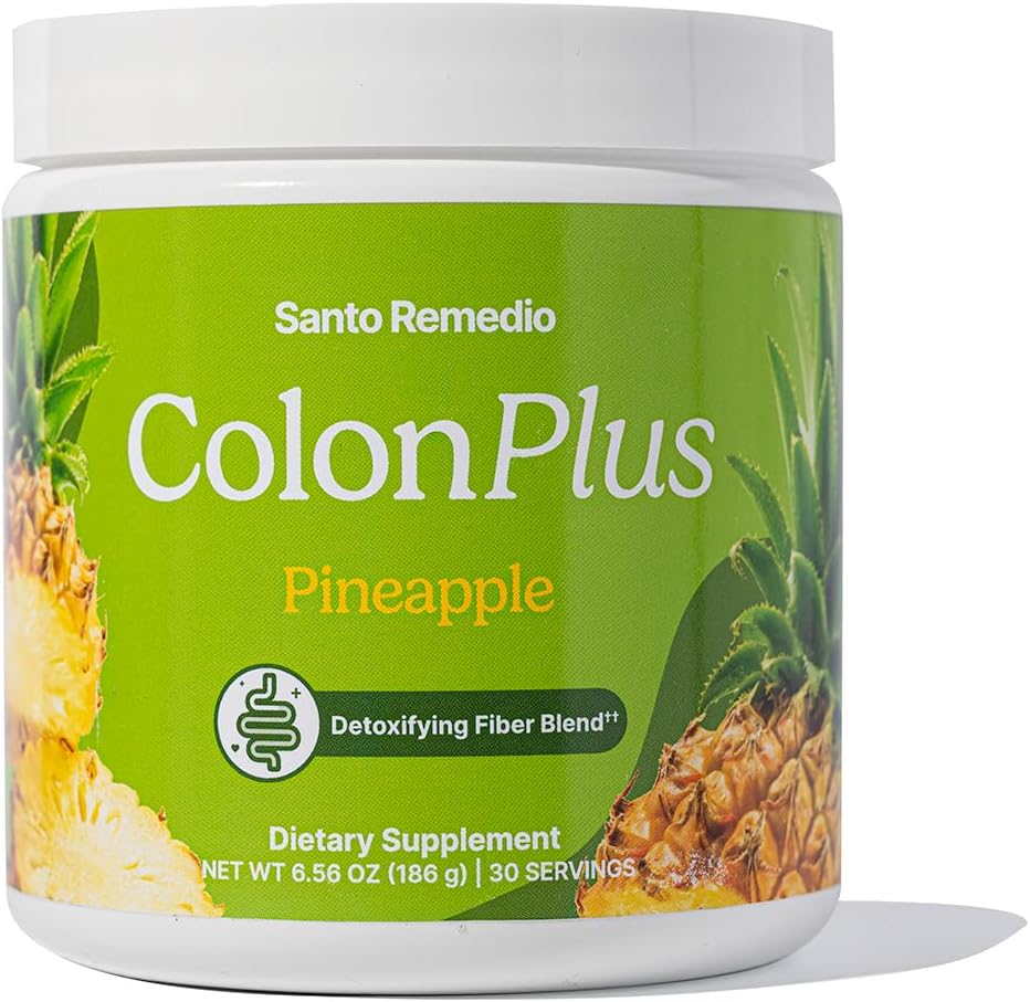 Amazon.com: Santo Remedio Colon Plus, Colon Cleanser, Dietary Psyllium ...