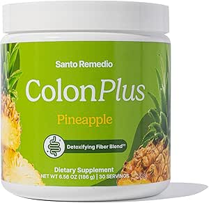 Amazon.com: Santo Remedio Colon Plus, Colon Cleanser, Dietary Psyllium ...
