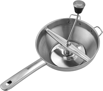 Amazon.com: Stainless Steel Food Mill - With Handle & Bowl - Potato ...