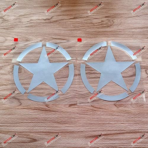 Amazon.com - (2) 6'' Army Star WW2 Decal Sticker Car Vinyl fit for Jeep ...