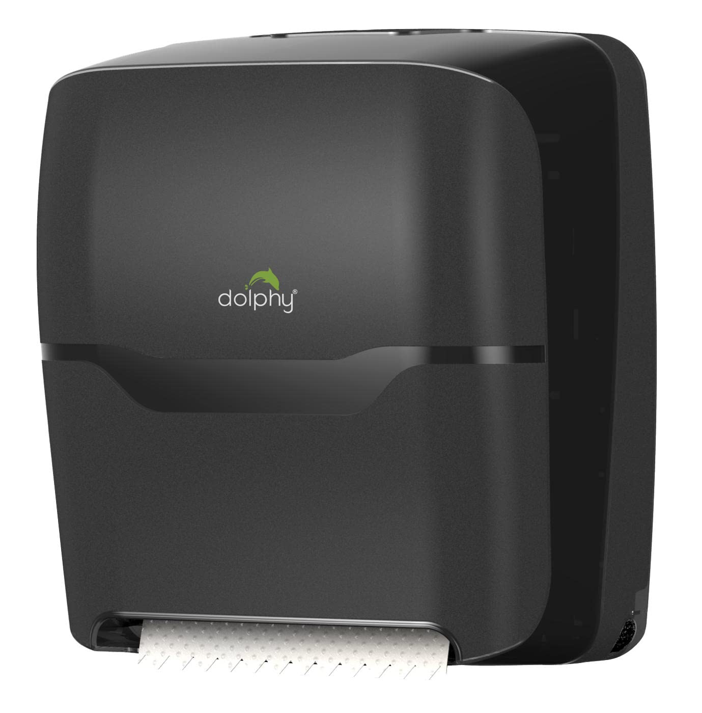 Dolphy Black Automatic Touchless HRT Roll Paper Towel Dispenser ...