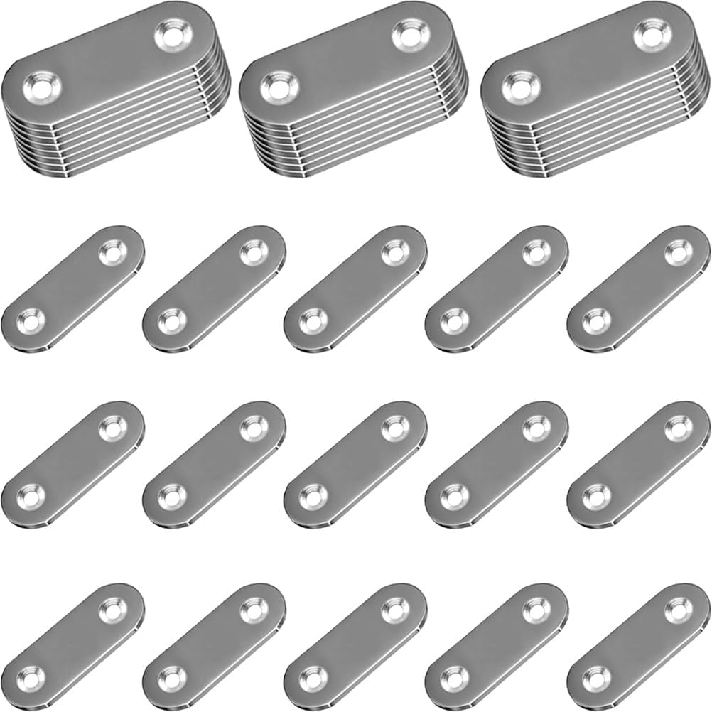 Amazon.com: 30PCS Straight Brace Brackets 1.42 Inch Stainless Steel ...
