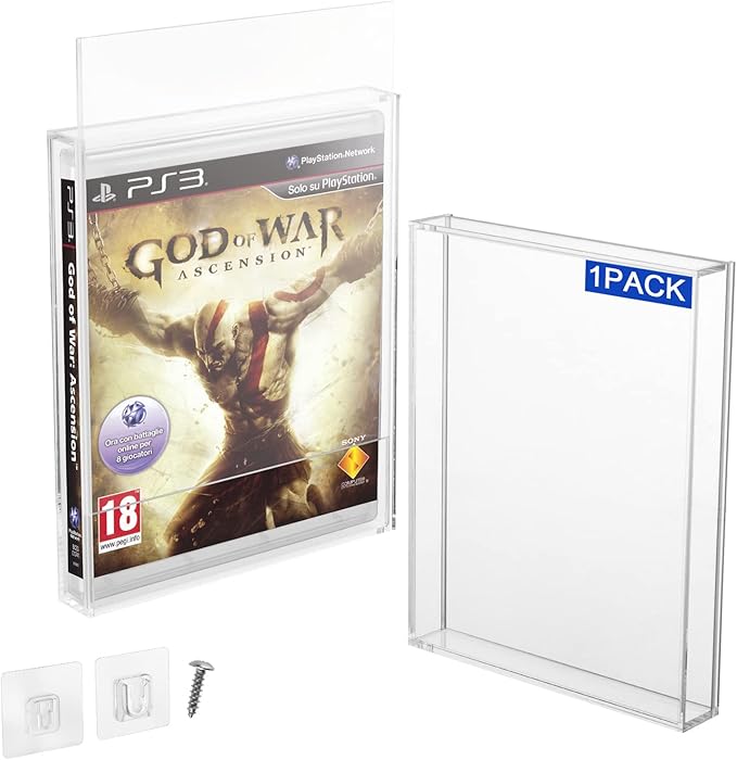Amazon.com: CaSZLUTION Clear Acrylic Video Game Box Protector Case for ...