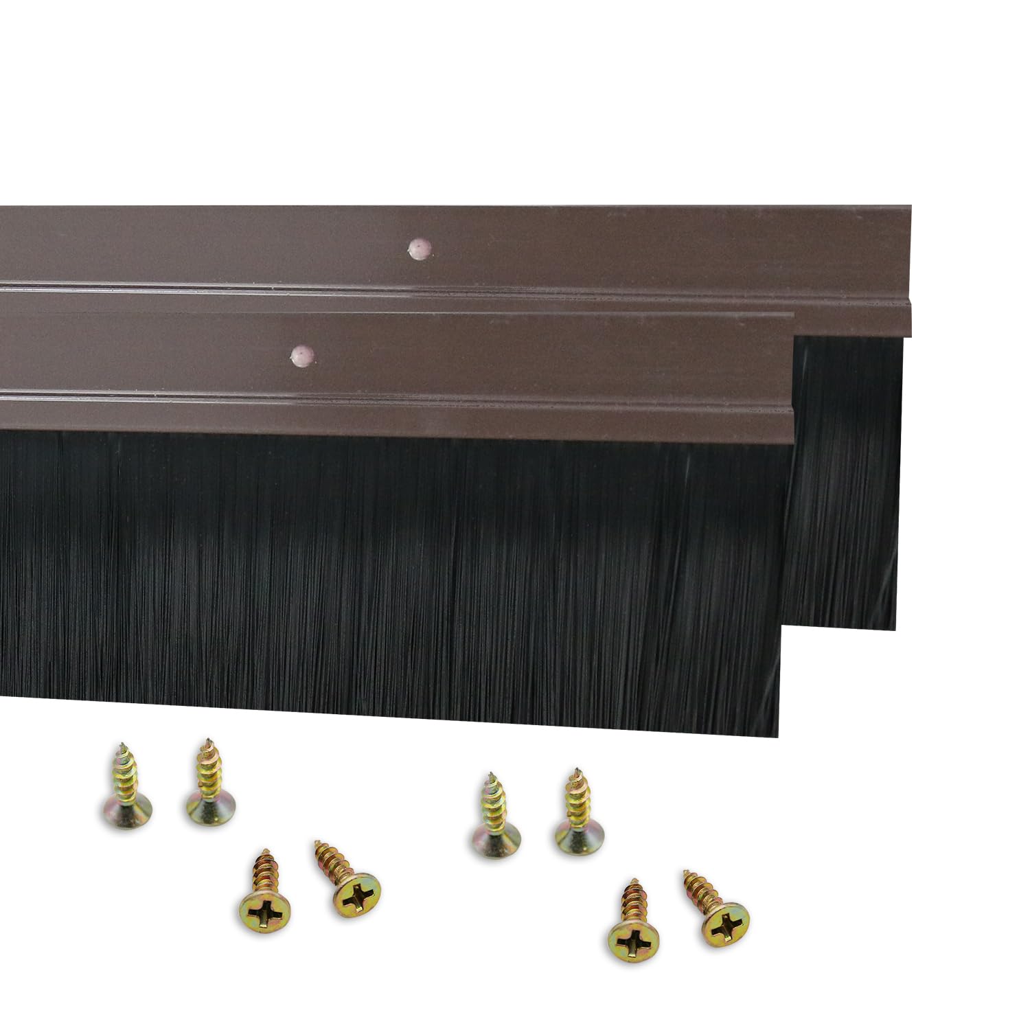 Qimoo 2 Pack Door Bottom Sweep, h-Shape Aluminum Alloy Holder Door ...