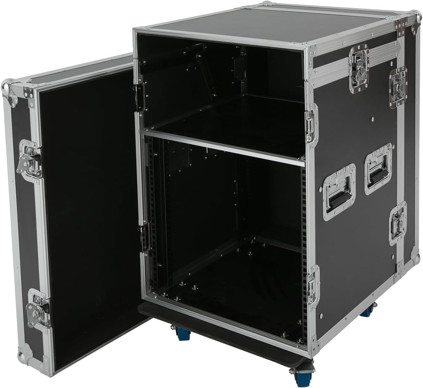 Amazon.com: 10U PA Server Rack Audio Rack Case 2 Tiers Studio Rack ...
