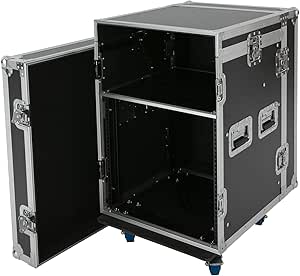 Amazon.com: YSHUSTGY 10U Pa Dj Rack/Road Case, Av Rack Case with Wheels ...