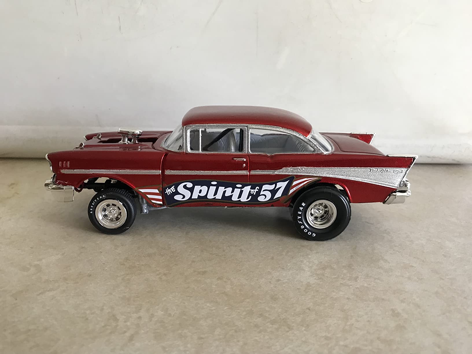 Amazon.com: MPC 1957 Chevy Bel Air Spirit of 57" 1:25 Scale Model Kit ...