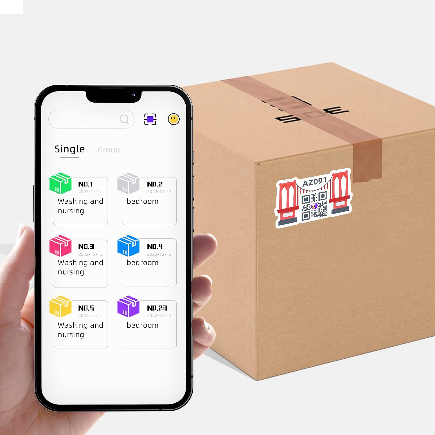 Etiquetas de código QR para almacenamiento organización mudanza 50 ...