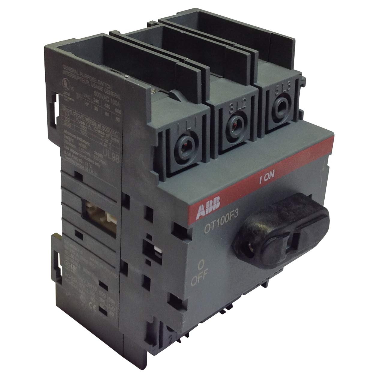 OT100F3 | 1SCA105004R1001 | ABB 1SCA105004R1001 OT100F3 SWITCH-DISCONNECTOR, 100A, 3 POLE ...