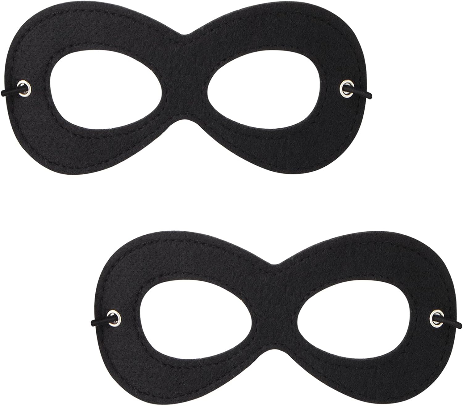Amazon.com: AIMIKE 2Pcs Superhero Masks, Black Felt Eye Mask, Halloween ...