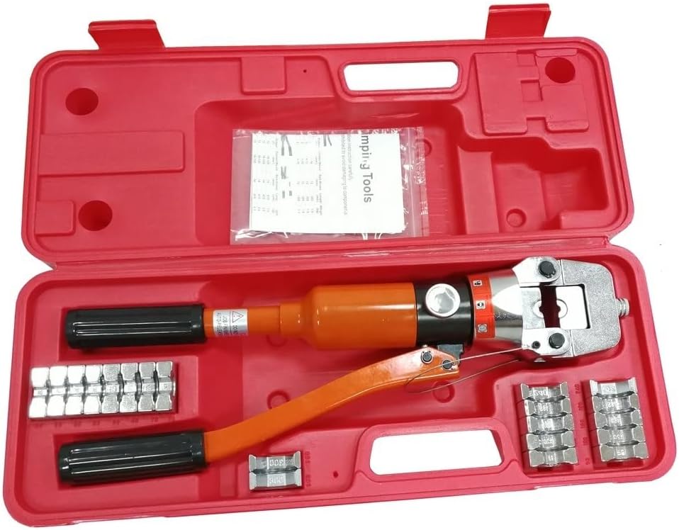 Amazon.com: Hydraulic Crimping Tool Set Cable Lug Connector Hexagon ...