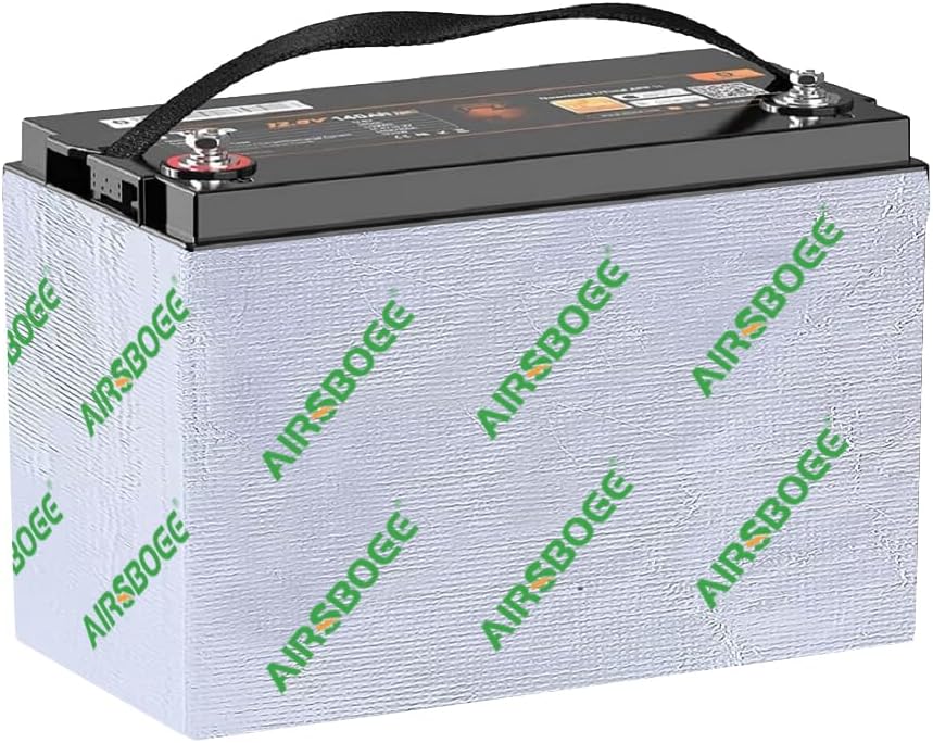 AIRSBOGE 40"x7" Universal Car Battery Insulation Kit – Thermal Wrap ...