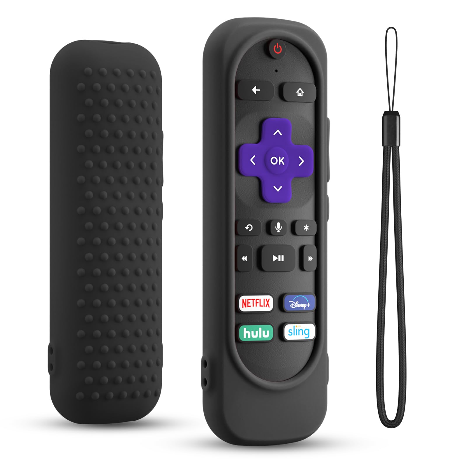 Amazon.com : Silicone Remote Cover for Roku TV Remote,Silicone Case ...
