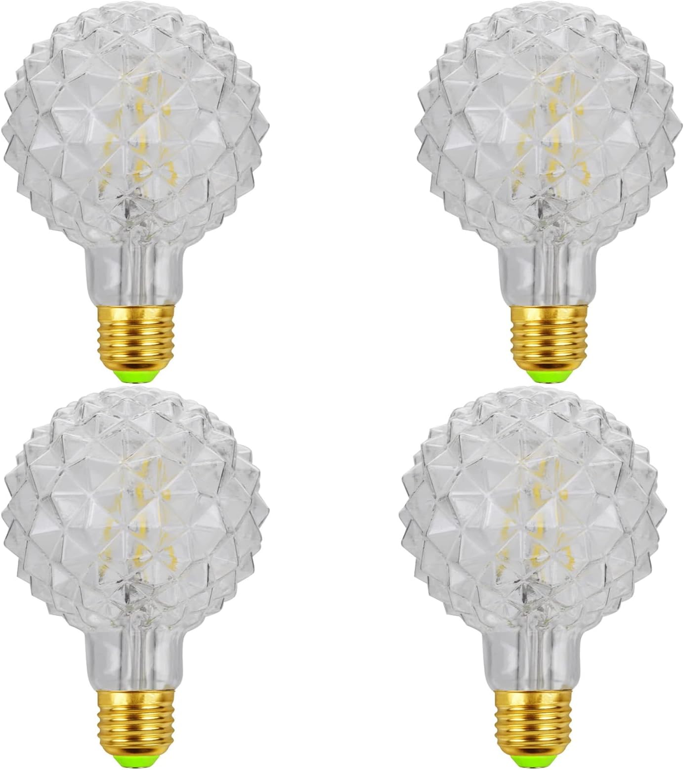 Lxcom Lighting G95 Pineapple Decorative Edison Light Bulbs 4W Globe ...